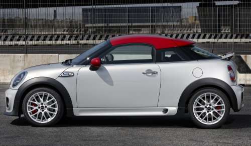 A side profile of the 2012 Mini Cooper Coupe | Torque News